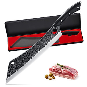 PURPLEBIRD 11“ Flexible Brisket Knife Bundle with 12” Stronger Carving Knife