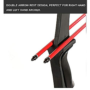 TOPARCHERY Archery 57" Takedown Youth Recurve Bow Hunting Black Long Bow for Beginner Teenagers Right Left Hand Black - Draw Weight 20lbs 30lbs (20)