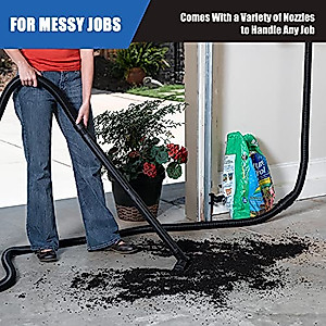 Vacmaster VWMB508 0101 5 Gallon Wall-Mount Wet/Dry Vacuum with Remote Control Operation