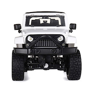GoolRC f1 rc car, 1/14 Scale 2.4ghz Remote Control car, 4wd 30km/h high Speed Racing car, All terrains Off Road rc Monster Vehicle Truck Crawler with led Light for Kids and Adults (White Hardtop)
