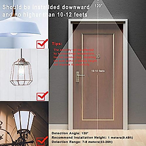 MikeWin Motion Sensor Light Bulbs Outdoor 4 Packs 13W(100W Equivalent) Security LED Bulb, Indoor E26, A19, 5000K Daylight Dusk to Dawn Bulb for Garage Front Door Porch Stairs Hallway