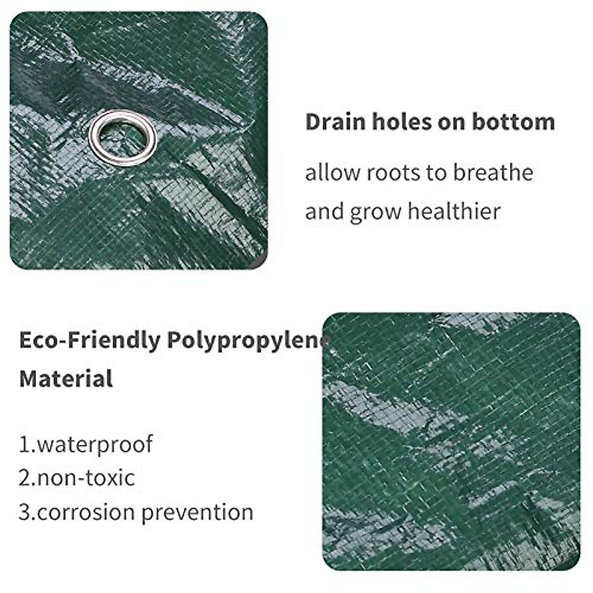 Raised Garden Planter Fabric Bed, 9 Divided Grids Durable Square Planting Grow Pot, Plant Grow Bags for Outdoor Carrot Onion Herb Flower Vegetable Plants