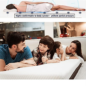 BIRJXVTO 100% Natural Latex Mattress, Thick Soft Mattress Topper Portable Relieves Pressure, Organic Latex Mattress Cover,4in,80x200cm(31x79in)