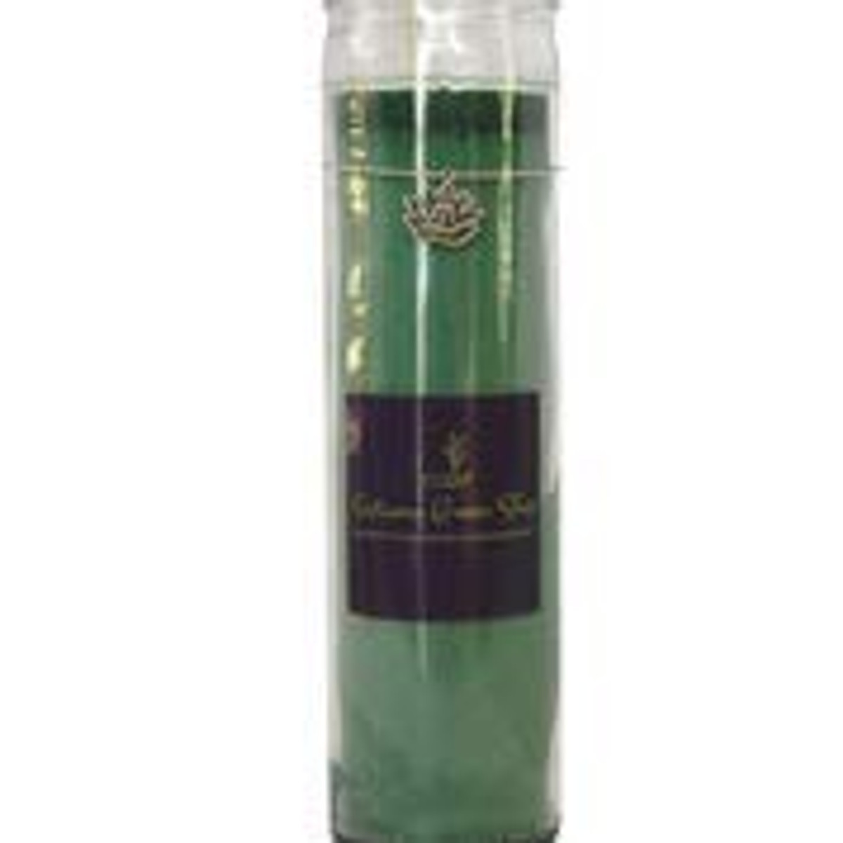 Green Candle - Lotus/Charm - Meditation, Spiritual, Yoga to Bring in Tranquility, Relieve Stress, Create Balance, Healing and Money Drawings