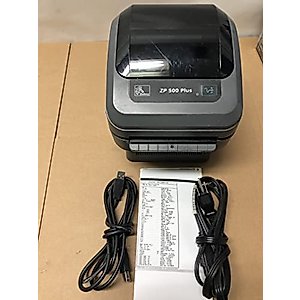 #S6B Zebra ZP 500 Plus Label Printer ZP500-0103-0017 W/Prints, Power, USB Cables
