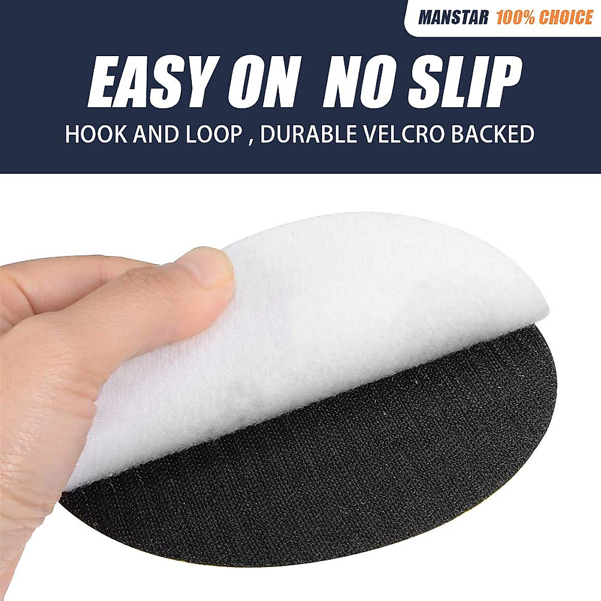 70 PCS 5 Inch Hook and Loop Assorted Aluminum Oxide Sanding Discs - 5 in No Hole - Orbital Sander Pad - Sander Paper,Sandpaper