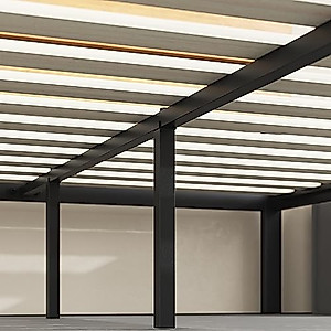 ZINUS Paul Metal and Bamboo Platform Bed Frame, Wood Slat Support, No Box Spring Needed, Easy Assembly, Twin