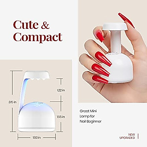 Beetles Gel Polish Mini Nail Led Lamp with Smart Sensor for Easy and Fast Extension System Manicure Uv Light Flash Curing