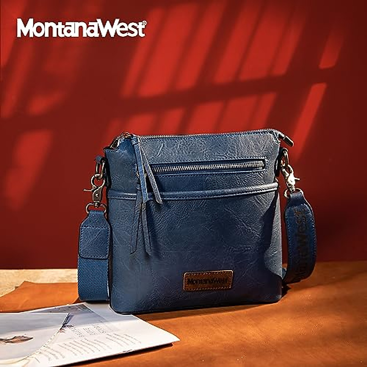 Montana West Crossbody Bag for Women Small Cross Body Bag Purses Lightweight Travel Side Purse Shoulder Purses with Guitar Strap MWC-216JN