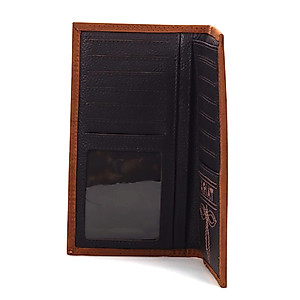 Ariat Rodeo Wallet Emboss Shield & Script Medium Brown, Leather One Size