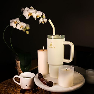 Magick Tumbler – 40oz Insulated Stainless Steel Tumbler with Handle, Lid & Straw, Dishwasher Safe – Hot & Cold Drink Travel Mug for Coffee, Water, Tea, and Smoothies