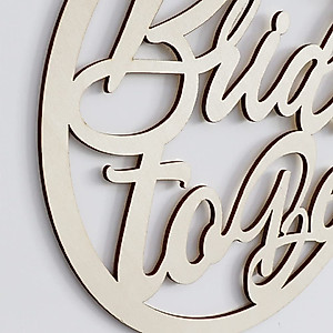 Large Bride To Be Diamond Wooden Sign 15.74'' x 12.99'' Wedding Party Photo Booth Props Bride To Be Sign for Bridal Shower Decorations Front Door Hanger Decor for Bachelorette Wedding Party Supplies