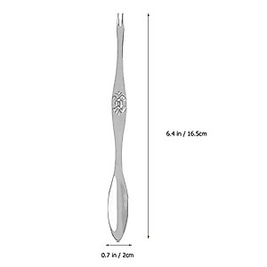 HANABASS 5pcs Lobster Travel Neddles Eatting for Opener Restaurant and Fork Tasting Shellfish Gadget Pliers Fruit Stainless Portable Peeling Appetizer Forks Picks Nut Escargot Tool