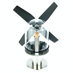 Warpfive Heat Powered Stove Top Fan for Wood Multi-Fuel Coal Steelhead Eco Stirling Engine