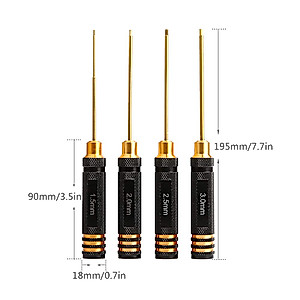 Racingirl NIDICI Titanium Hexagon Screwdriver Wrench Tool for Multi-Axis FPV Racing Drone RC Quadcopter Car Modeling Robot