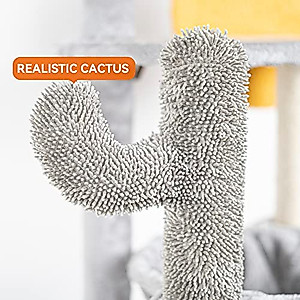 Hawsaiy 72 Inches Cat Tree Tower for Indoor Cat Kitten Furniture Condo with Scratching Sisal Posts, Hammock, Ball Toys and Perch in to The West