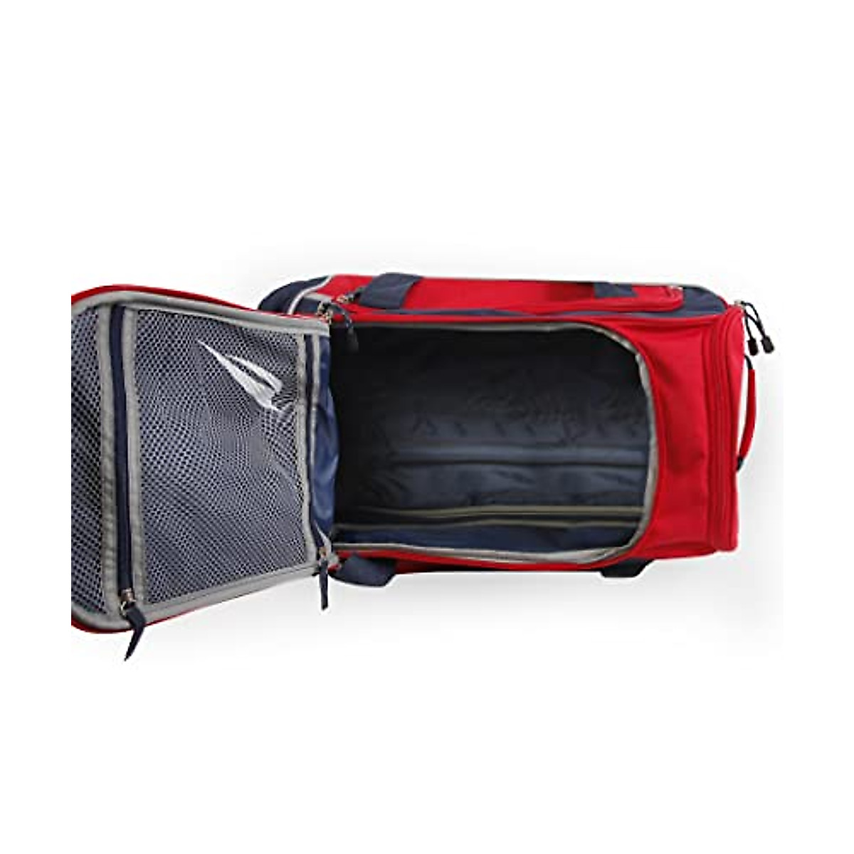 NAUTICA Submariner 22" Rolling Duffel, RED/Navy