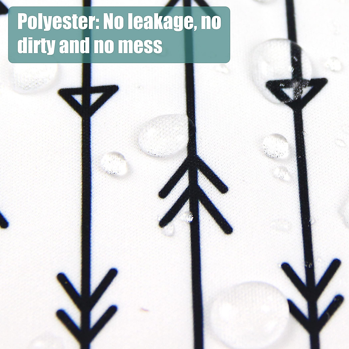 wegreeco Baby Long Sleeve Bib with Pocket, Toddler Leak-Free Bibs with Sleeves (6-24 Months), Washable Baby Shirt Bibs (Grey Arrow)