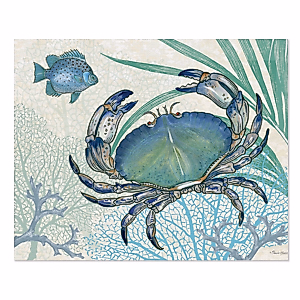 Cut N' Funnel Oceana Designer Flexible Plastic Cutting Board Mat, 15" x 11.5", Made in the USA, Decorative, Flexible, Easy to Clean