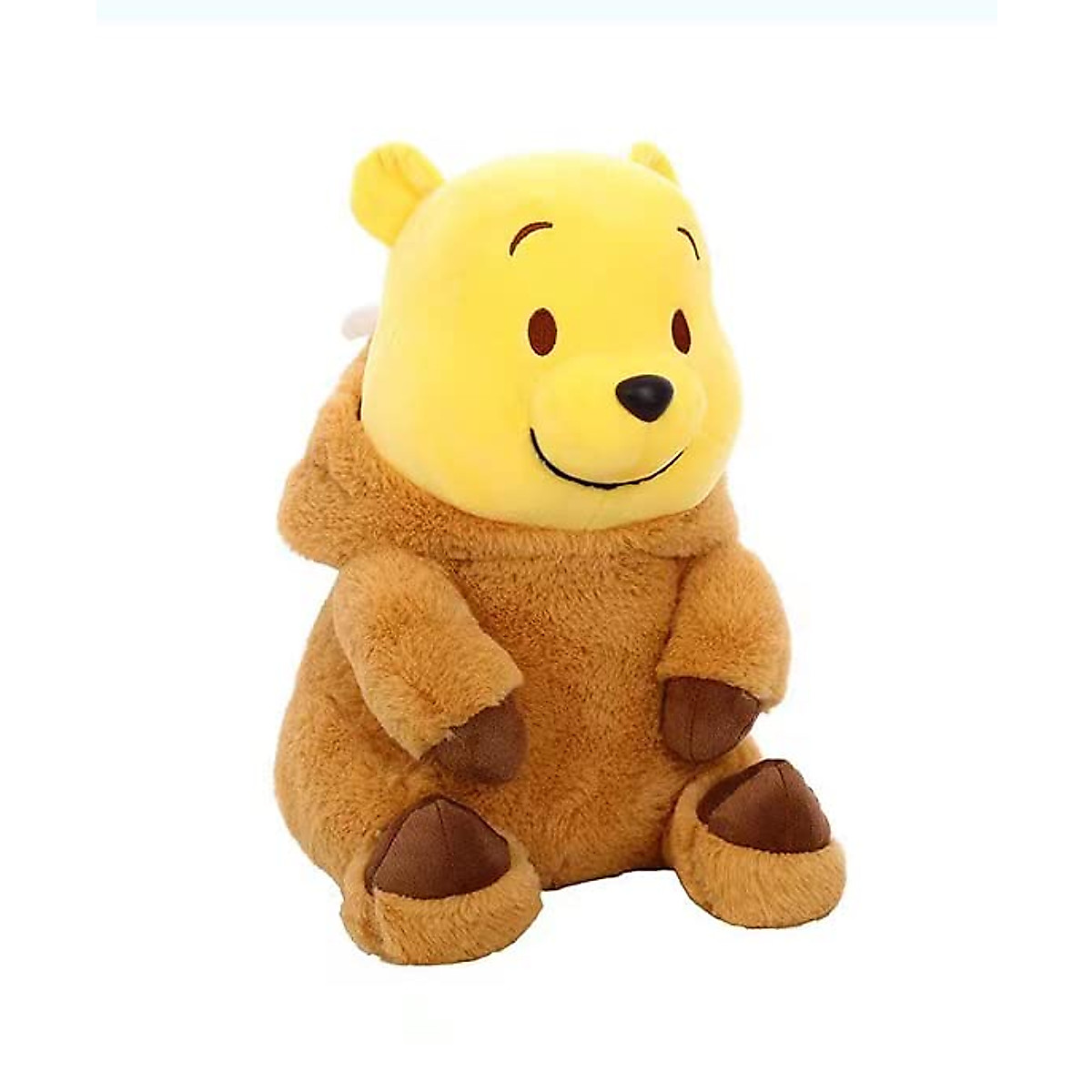 BAI LAN HEI Winnie The Pooh Stuffed Animal 35cm, 13.8'' Kawaii Cartoon Pooh Bear Doll Plush Toy Gifts for Boys Girls, Children's Day Gift Brown & Yellow