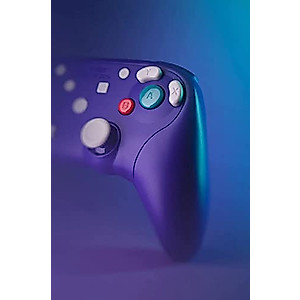 Retro Fighters BattlerGC Wireless Controller - Gamecube, Game Boy Player, Switch & PC Compatible (Blue/Purple)