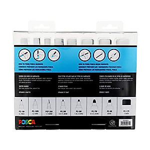 Posca Acrylic Paint Marker Set, White