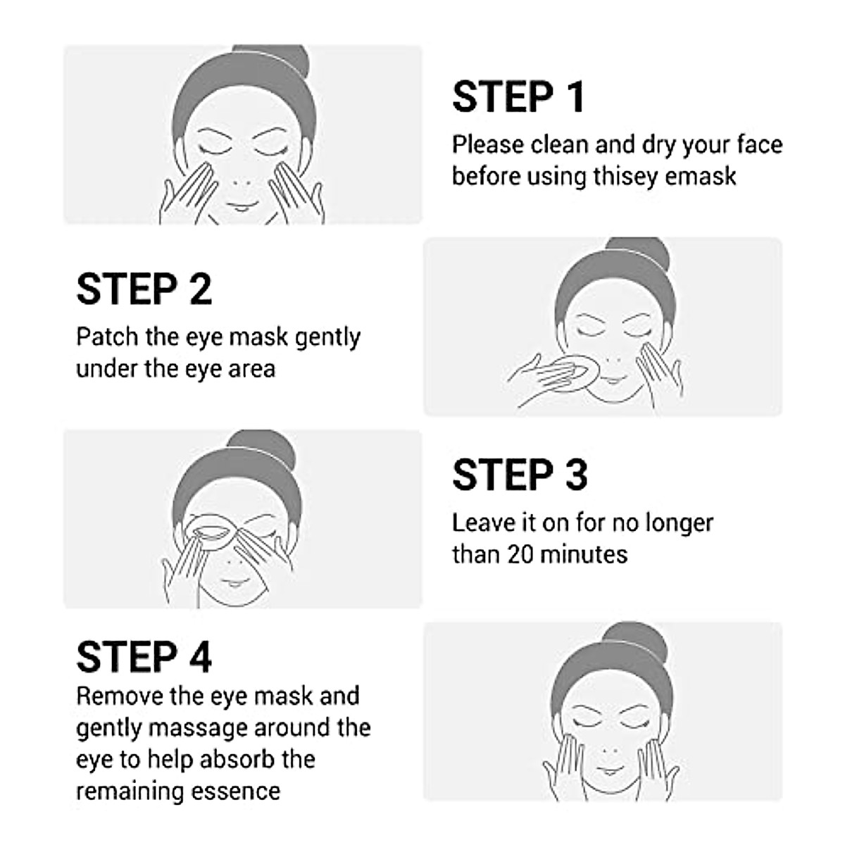 Xhoon 24K Gold Under Eye Patches - 40 PCS Under Eye Mask Amino Acid & Collagen, Under Eye Mask for Face Care, Eye Masks for Dark Circles and Puffiness, Under Eye Masks for Beauty & Personal Care