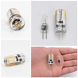 DiCUNO G4 3W LED Warm White Light Lamps AC/DC 12V Non-dimmable Equivalent to 20W~25W T3 Halogen Track Bulb Replacement LED Bulbs 10 Pack