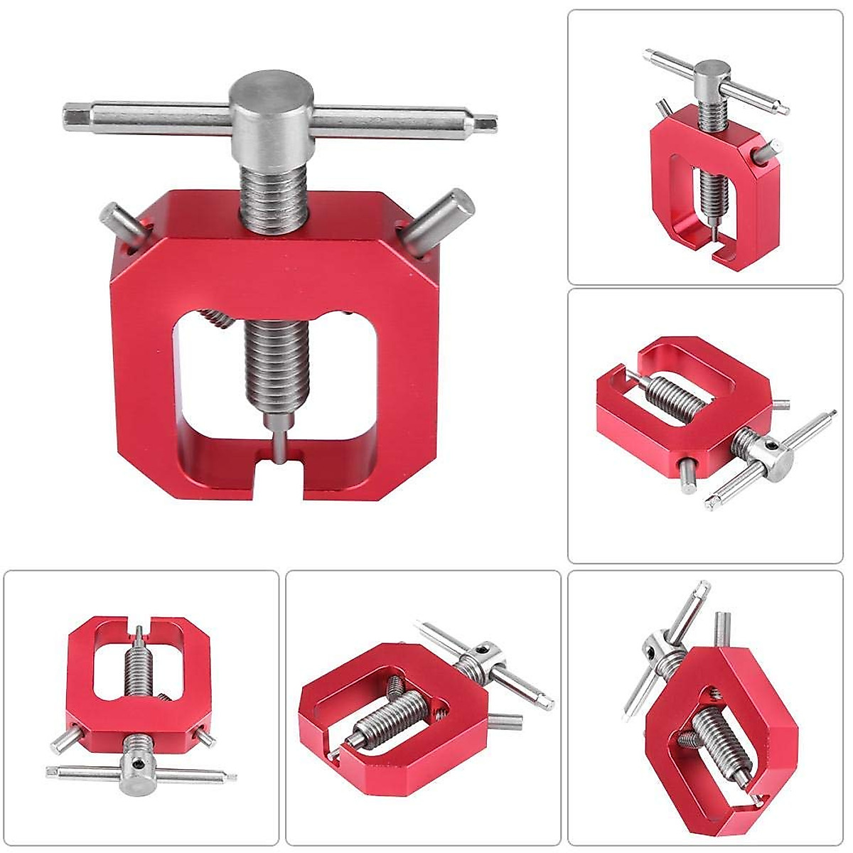 Motor Gear Puller, Steel Pinion Gear Removal Tool Rc Motor Pinion Puller RC Part Accessory for RC Vehicles (Red)