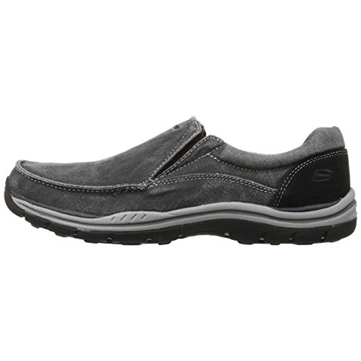 Skechers mens Expected Avillo Moccasin, Black, 12 X-Wide US