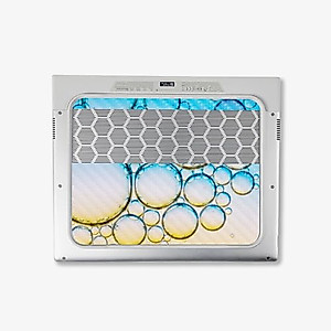 MightySkins Carbon Fiber Skin Compatible with Alienware X14 R2 (2023) Full Wrap Kit - Sunrise Bubbles | Protective, Durable Textured Carbon Fiber Finish | Easy to Apply | Made in The USA