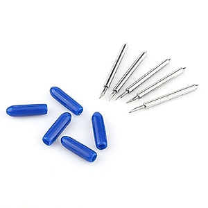 15pcs High Hardness Tungsten Carbide Cutter Blades 30/45/60 Degree for Roland Standard with Caps 1.9mm Shaft Diameter