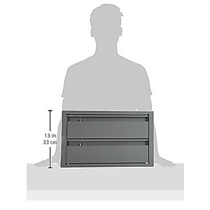 Kargo Master 40070 Grey 20" W x 12" H x 13.5" D Steel 2 Drawer Cabinet