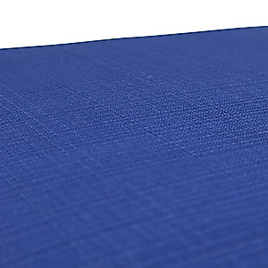 Pillow Perfect Fresco Solid Indoor/Outdoor Wicker Patio Sofa/Swing Cushion Tufted, Weather and Fade Resistant, 19" x 44", Blue