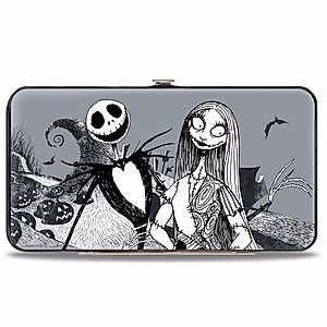 Buckle-Down Women's Hinge Wallet-Nightmare Before Christmas, 7" x 4"