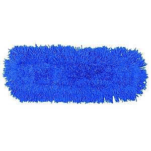 Rubbermaid Commercial Products Twisted Loop Dirt Mop Head Replacement, 24-Inch, Blue, Protective Fibers to Avoid Dirt, Wet Mop For Floor Cleaning Office/School/Stadium/Lobby/Restaurant