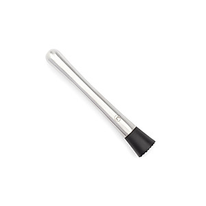 Outset Stainless Steel Cocktail Muddler, 1.25 x 1.25 x 8 inches
