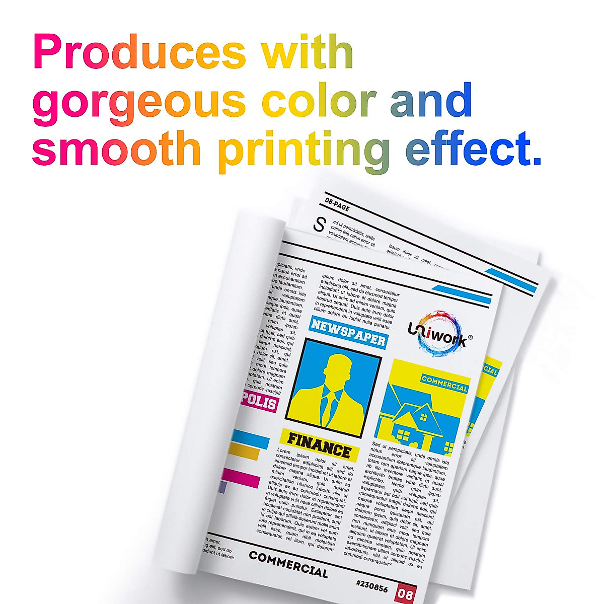 Uniwork Compatible 932XL 933XL Ink Cartridge Replacement for HP 932XL 933XL 932 933 Compatible with Officejet 6600 6700 6100 7612 7610 7110 Printers (2 Black 2 Cyan 2 Magenta 2 Yellow)