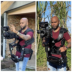 DF DIGITALFOTO Thanos Pro Video Camera Gimbal Support Vest Stabilizer System with Adapter Arm 5.5-26 lbs Compatible with ZHIYUN Crane 3S/FeiyuTech Scorp Pro DJI RS3/RS 3 Pro/RS4 Pro Gimbal