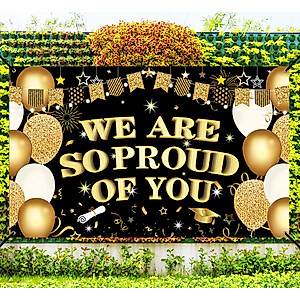 2023 Graduation Party Decorations, We are So Proud of You Backdrop Banner, We are So Proud of You Banner for Graduation Decorations 2023, Congrats Grad Party Decorations, Class of 2023 Decorations