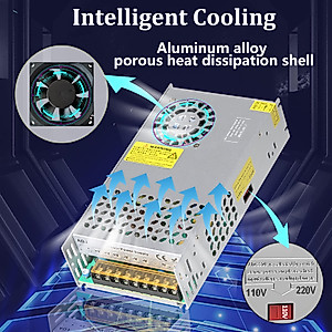 DC 24V 600W Power Supply Adapter - 110V AC to 24V DC Converter for Winch, Car Jack, LCD Monitor, CCTV, Security Camera, Car Stereo and More