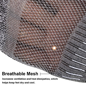 PHETAUM Women's Ankle Athletic Extra Cushion Running Socks, Size 6-9, Dark Gray, 6 Pairs