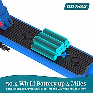 Gotrax GKS Electric Scooter, Kick-Start Boost and Gravity Sensor Kids Electric Scooter, 6" Wheels UL Certificated E Scooter for Kids Age of 6-12 (Blue)