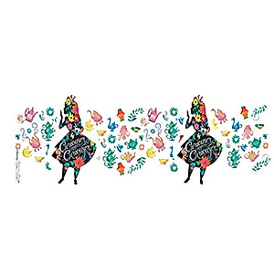 Tervis Disney - Alice In Wonderland Curiouser Insulated Tumbler with Wrap, 16 oz Mug, Clear