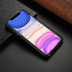 OOALUCK Leather Cover Compatible with Samsung Galaxy S20 Plus, Kickstand Premium Card Holders Black Wallet Case for Samsung Galaxy S20 Plus