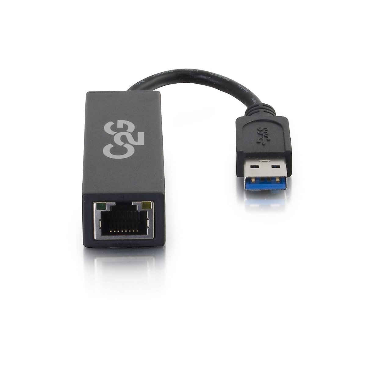 C2G Legrand USB 3.0 to Ethernet Gigabit Adapter, Ethernet Network Adapter, Black C2G Adapter, 1 Count, C2G 39700