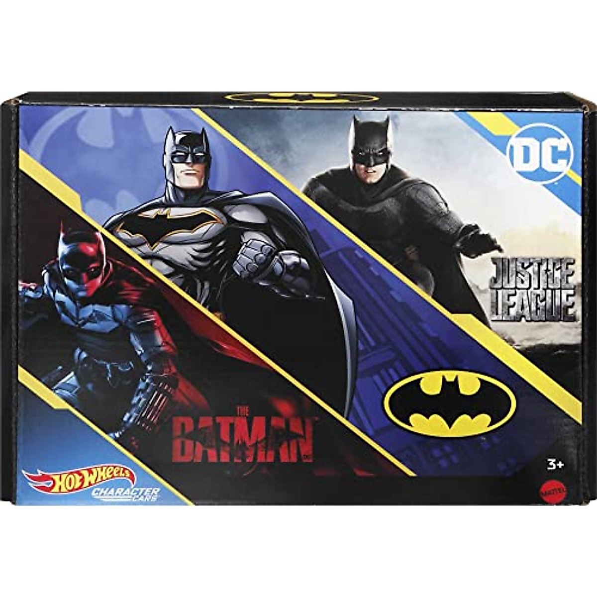 Hot Wheels Batman Character Cars 6-Pack, Set of 6 Toy Cars in 1:64 Scale Inspired by Various Batman Characters