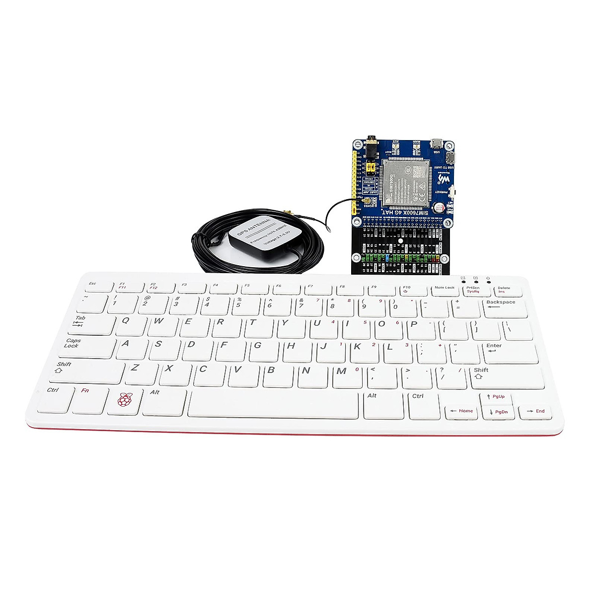 Waveshare Pi 400 GPIO Header Adapter, Header Expansion, 2X 40PIN Header, Leaning Version