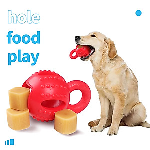 SPOFLY Set of 3 Dog Chew Toys for Small Meduium Large Breed, Interactive Dog Toys, Fun-Filled Treat Dispenser for Yak Cheese Dog Chews