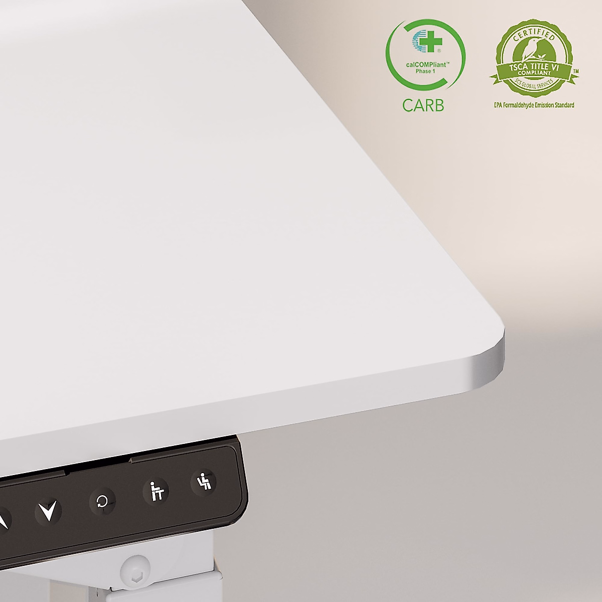 FLEXISPOT Dual Motors Standing Desk 71 x 32 Inch Adjustable Height Desk with Splice Board Home Office Computer Workstation Electric Sit Stand up Desk, White Top + White Frame